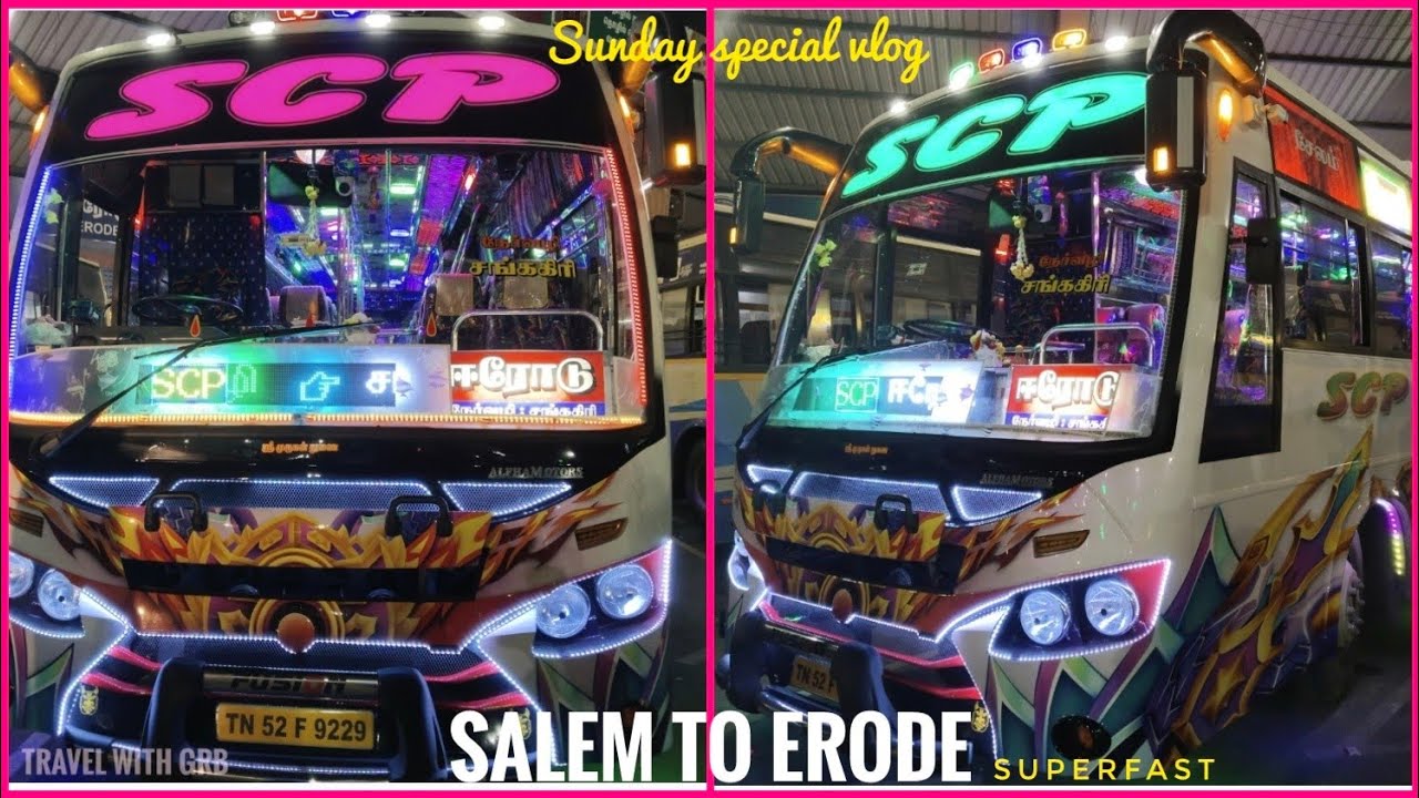 💖🚍 SCP Bus service 🚍💖|New Bus|Salem 🔄 Erode |Via sangiGiri |Tamil Bus ...