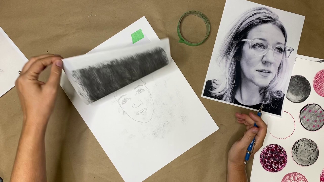 trace and transfer portrait part 1 - YouTube