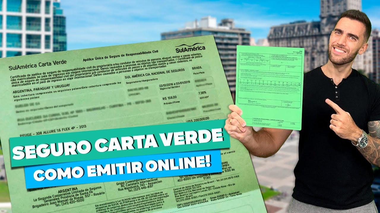 Seguro Carta Verde! Como emitir online no Brasil em 5 minutos! - YouTube