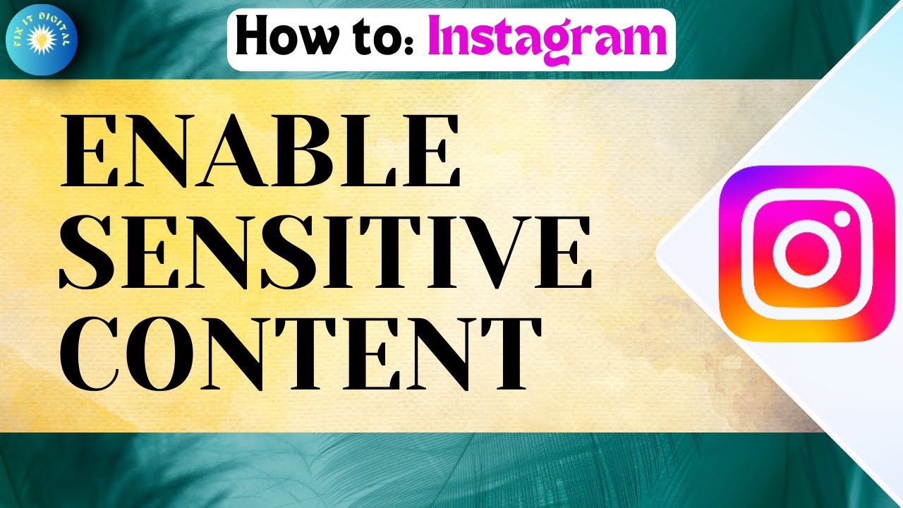 How To Enable Sensitive Content On Instagram 2024 - YouTube