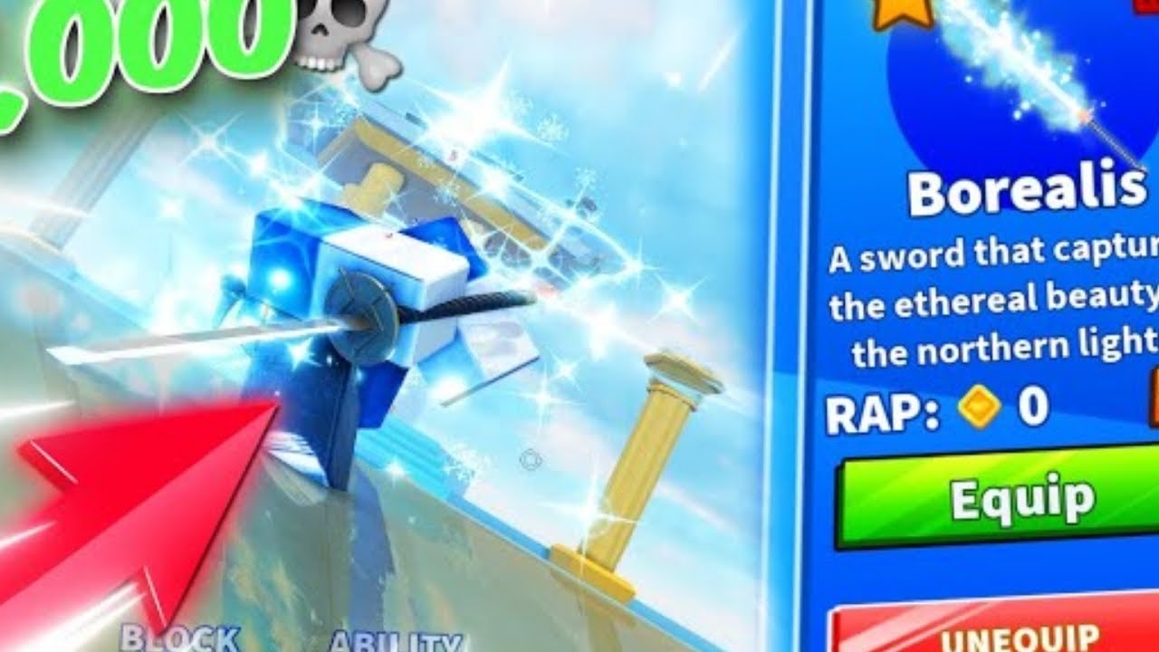 I spend 25K robux to get this new finisher sword on play ball - YouTube