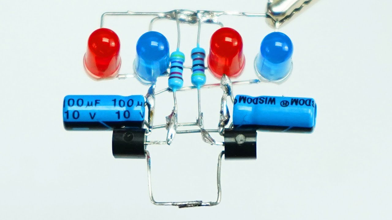 Superb and Simple Led Flasher - SKELETON Circuit - YouTube
