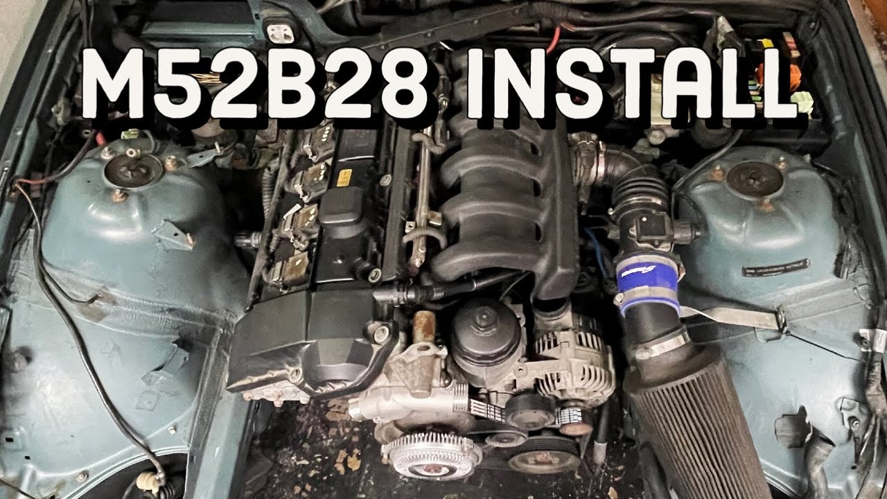 Installing An M52B28 Into An E36 318ti! - YouTube