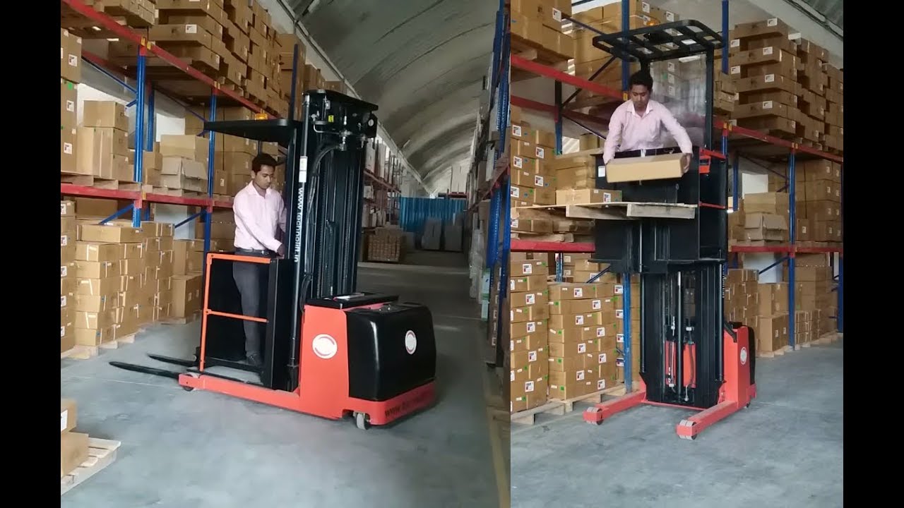 Battery Operated Order Picker - YouTube