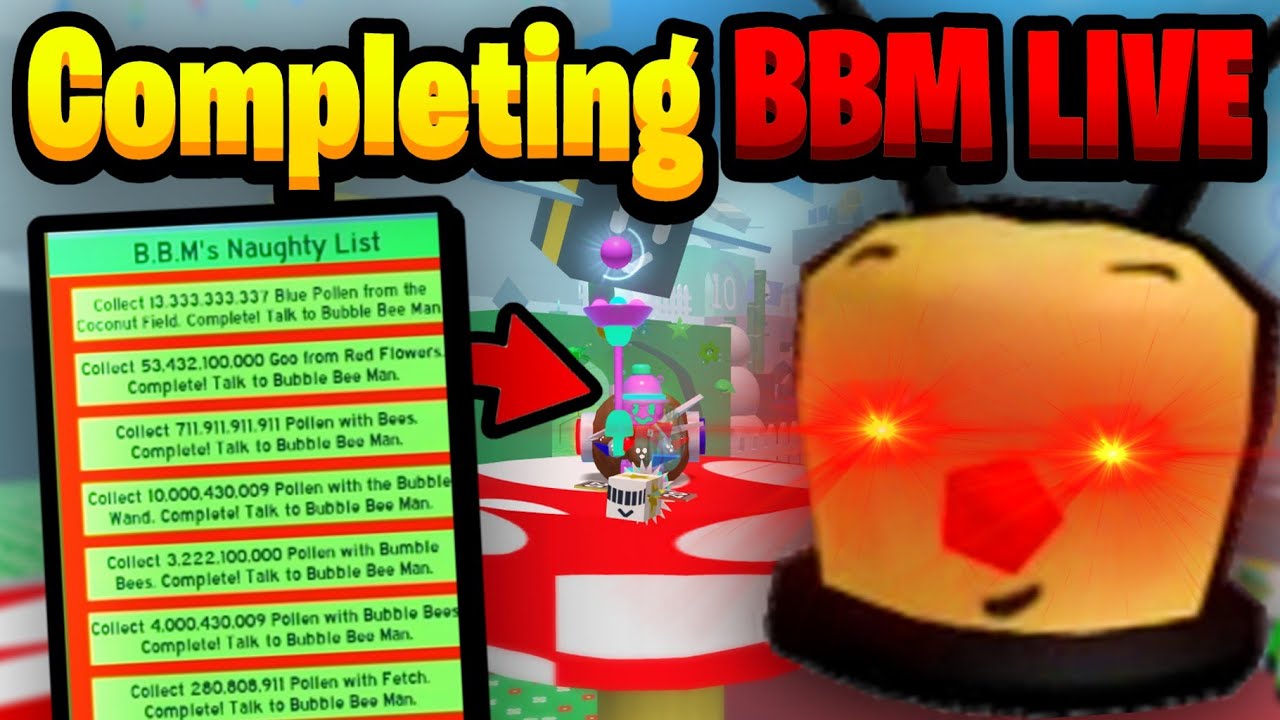 🔴COMPLETING BBM [LIVE] Beesmas Grinding - YouTube