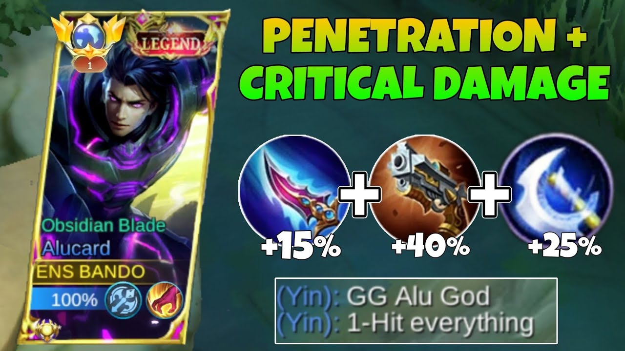 ALUCARD NEW BEST PENETRATION & CRITICAL BUILD!! | Insane Damage🔥 ...