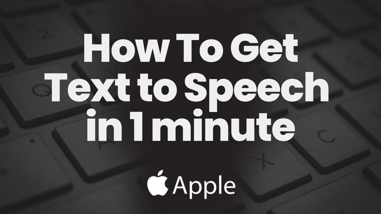 How to Install Text-to-Speech on Apple Devices in One Minute | AT ...