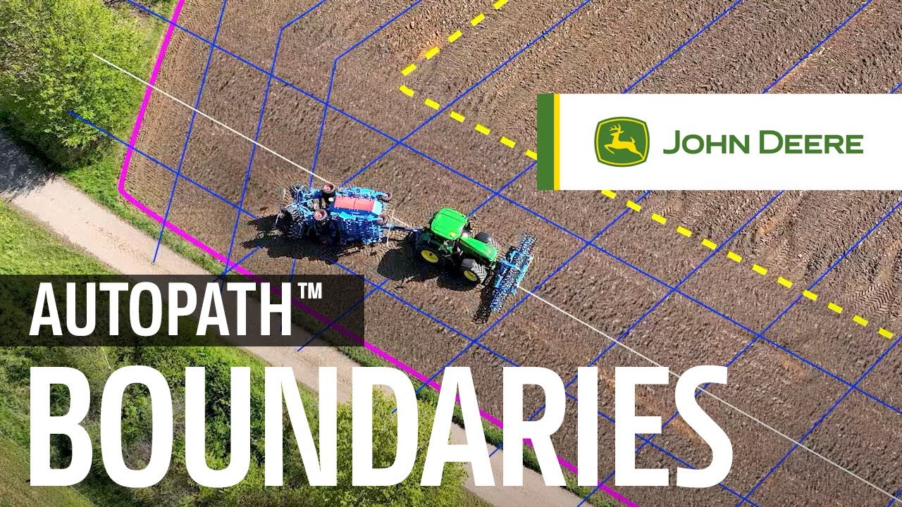 Precision Farming with John Deere AutoPath (Boundaries) - YouTube
