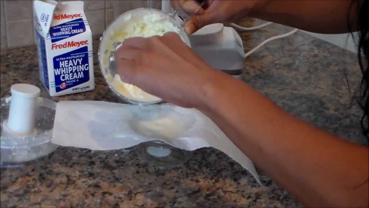 DIY: How to make Homemade Butter in Less than 3 Minutes! - YouTube