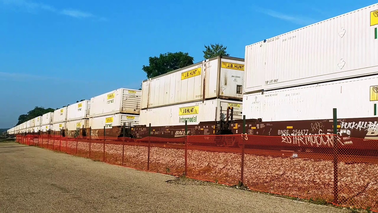 Northbound CSX Q 202 with almost exclusively containers except for 3 ...