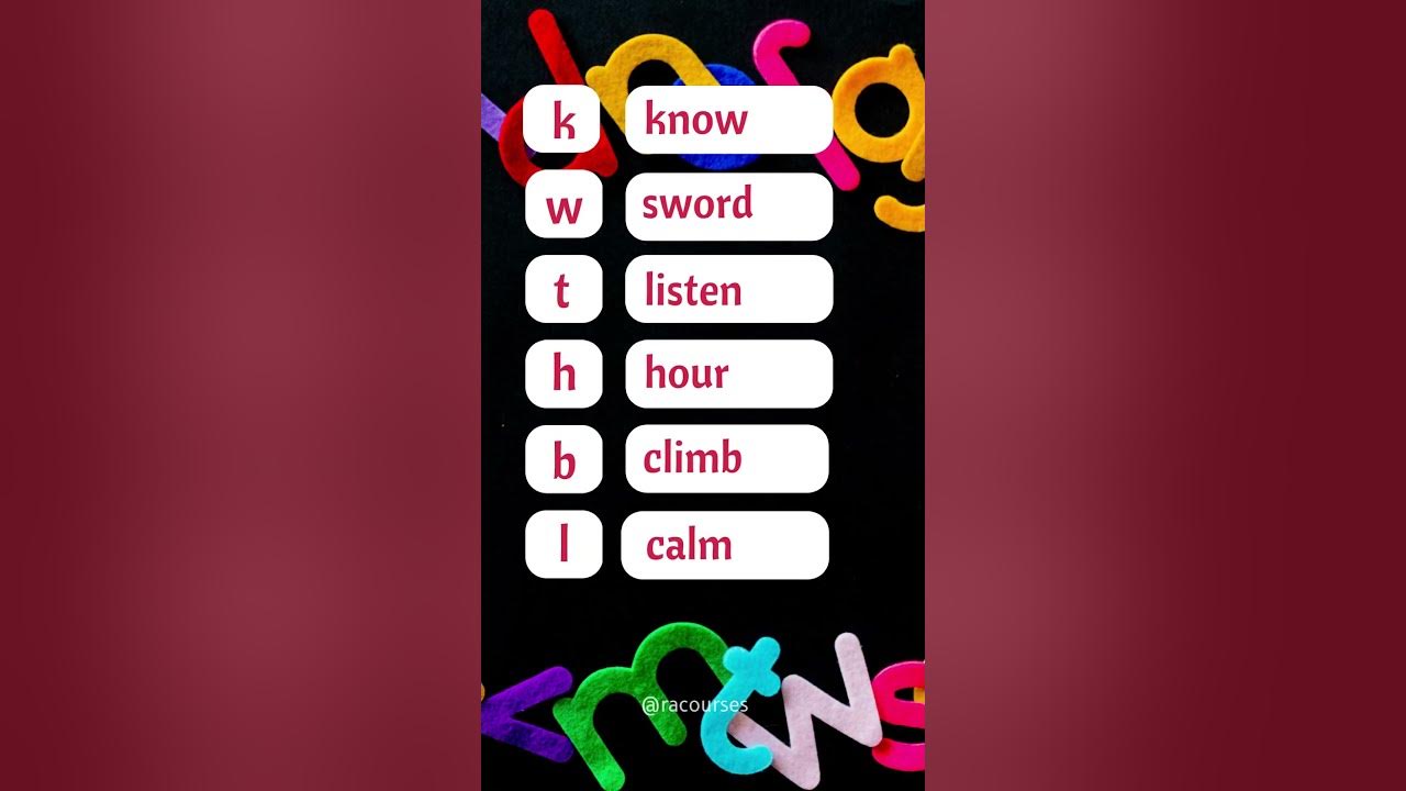 Silent Letters In English YouTube silent-letters-in-english-youtube