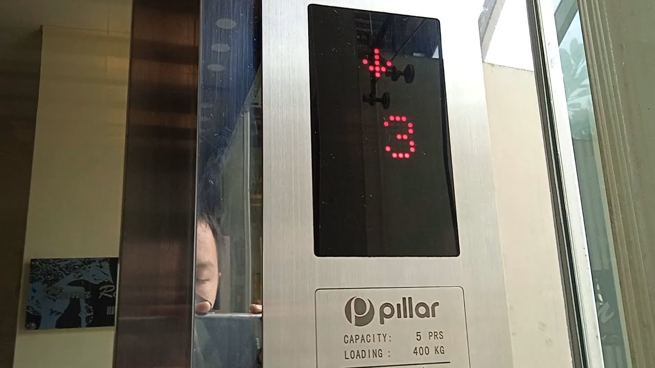 Pillar Traction Glass Elevator at Hotel Pyrenees Jogja, Yogyakarta ...