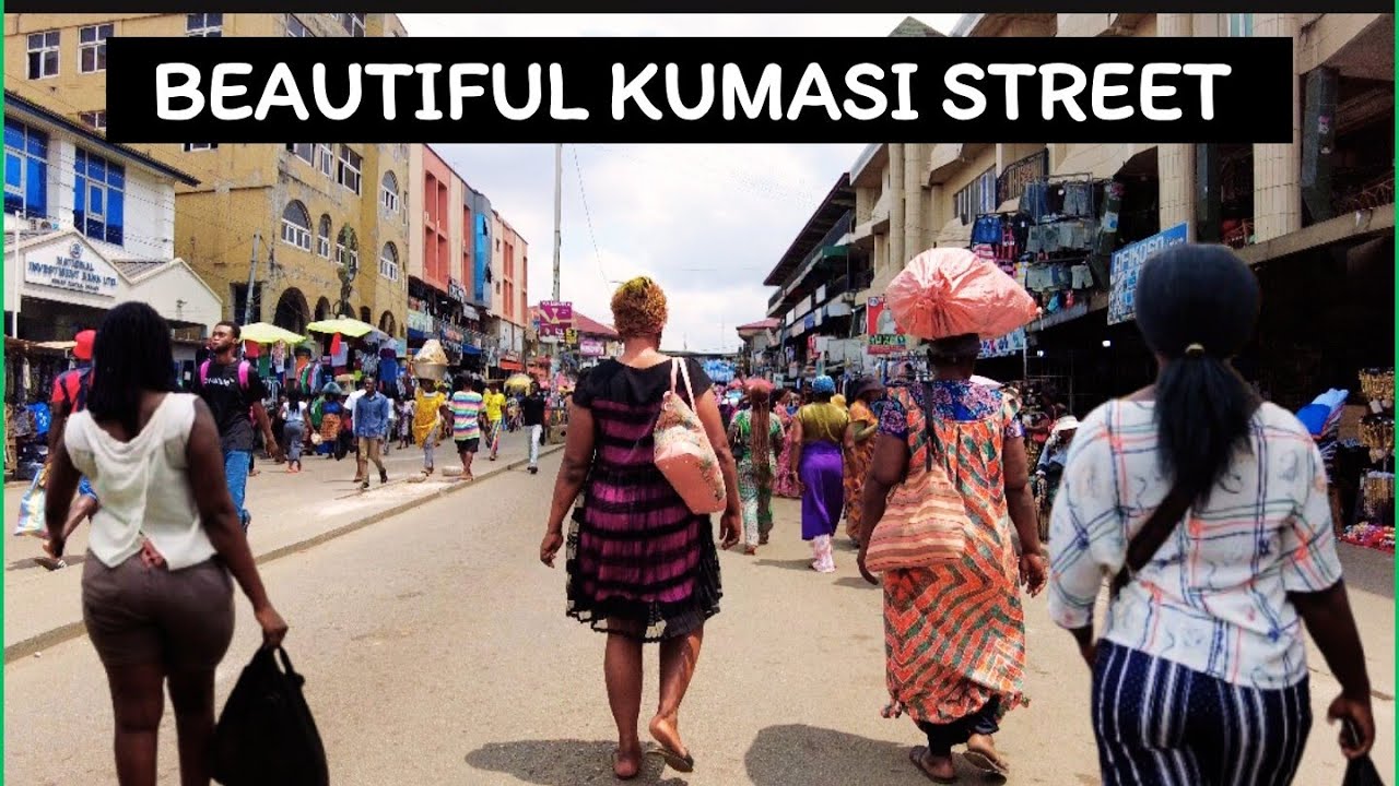 Exploring Kumasi’s Open Street Market | Ghana City Tour in Africa - YouTube