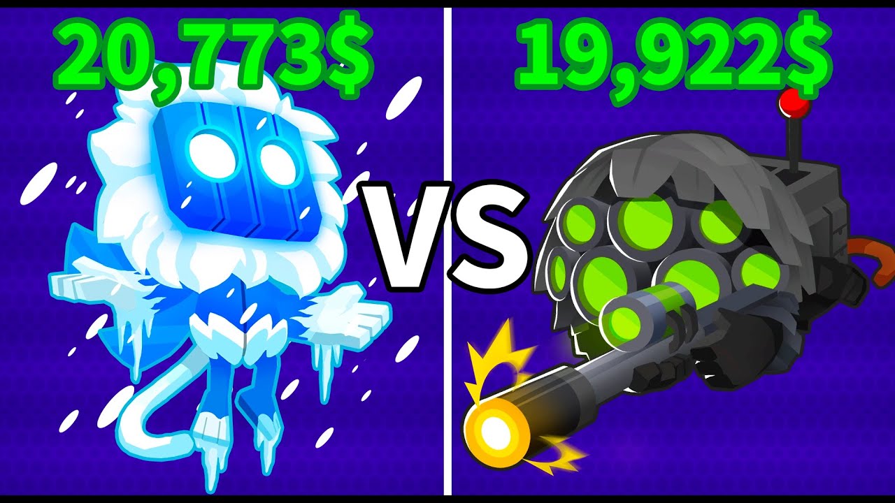 BTD 6 Ice Monkey vs Sniper Monkey - YouTube