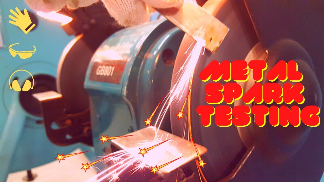 Metal spark testing - YouTube