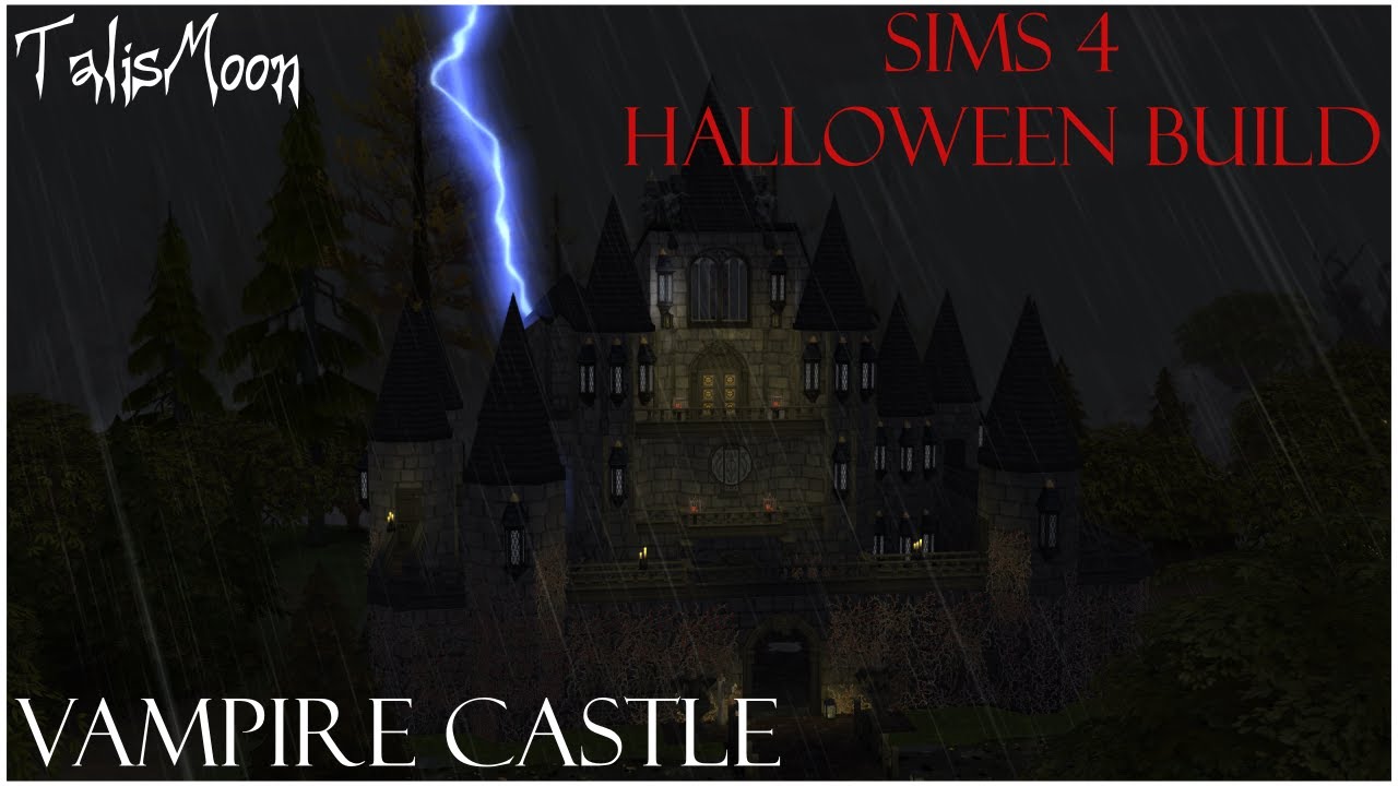 Vampire Castle | Sims 4 | Halloween 2021 | Build Showcase | No CC - YouTube