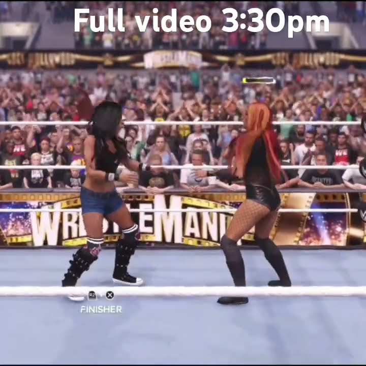 AJ Lee Vs Becky Lynch ambulance match round 1 | WWE 2k24#wwe2k24#shorts ...