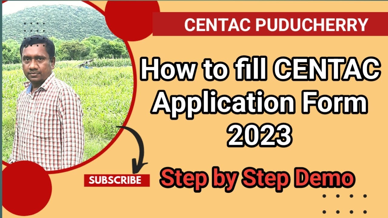 How to apply Centac Puducherry application form 2023 | How to fill ...