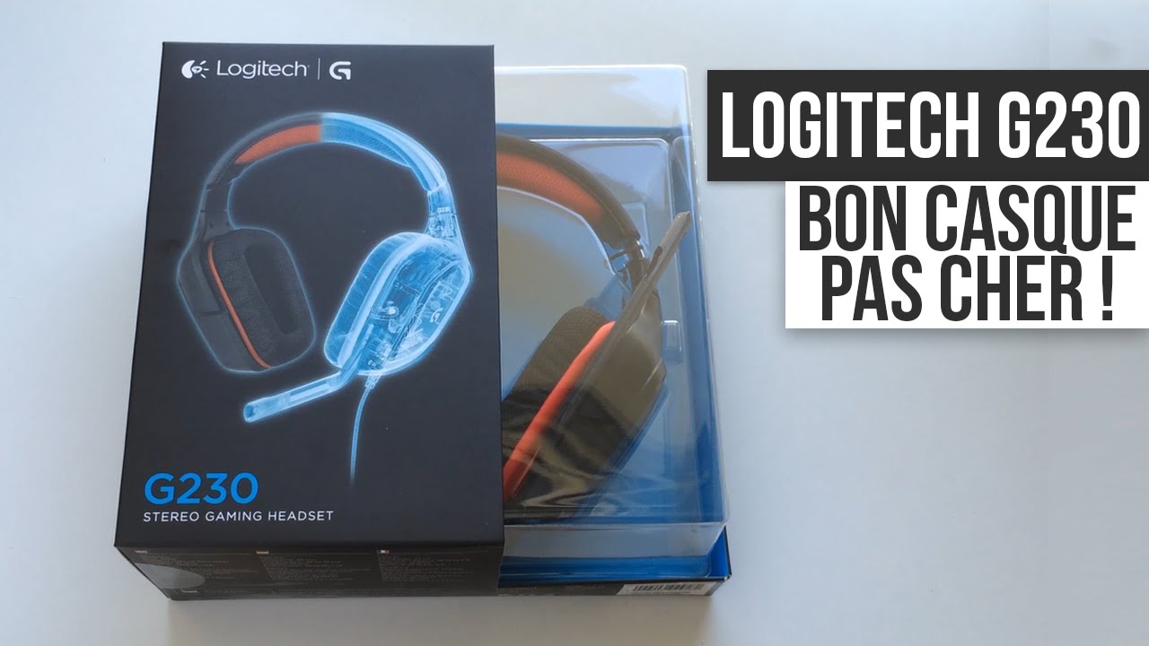 Test du Logitech G230 - Un super casque gamer pas cher ! - YouTube