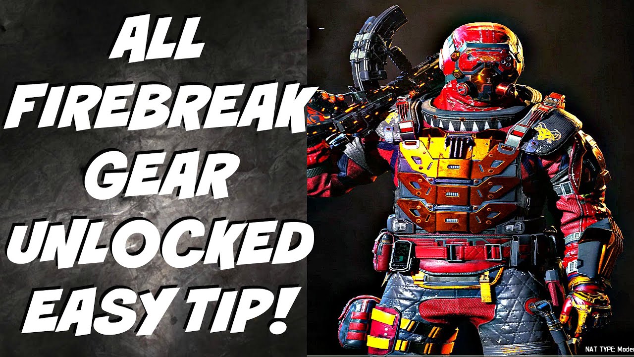 HOW TO UNLOCK ALL FIREBREAK GEAR EASY TIP BLACK OPS 3 - YouTube