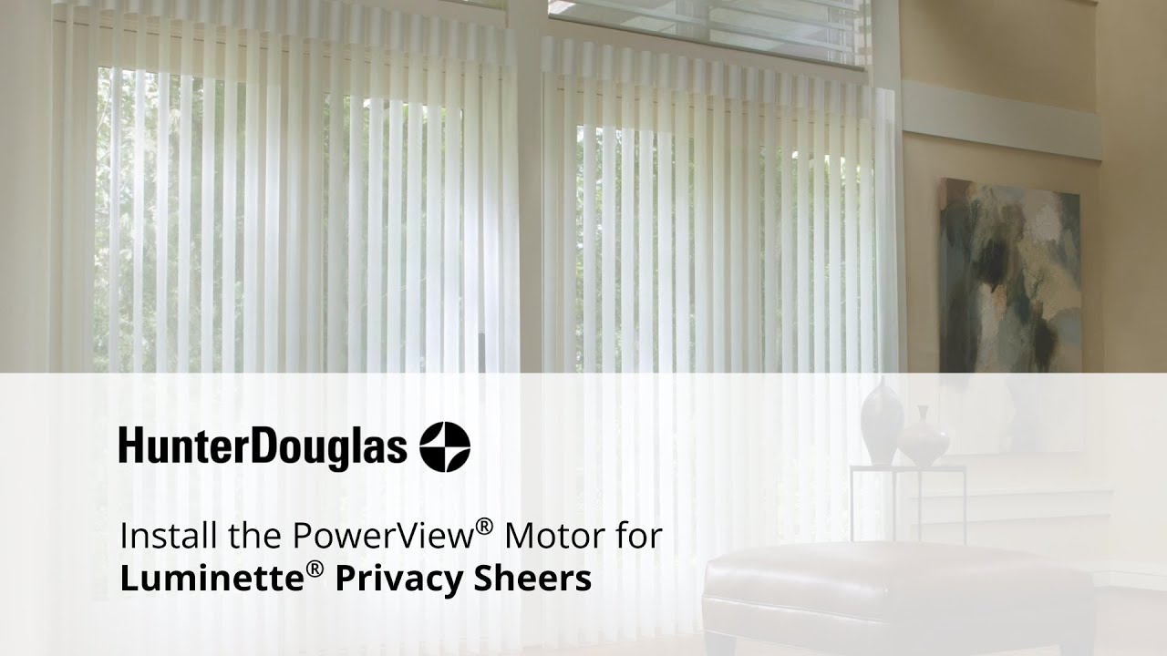 Install Luminette Privacy Sheers (Video 5 of 8) - YouTube