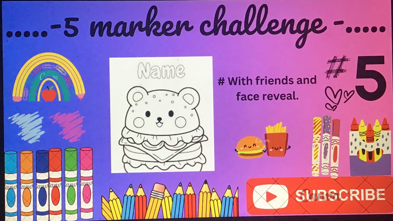 5 Marker Challenge with friends.Pls like and Subscribe. - YouTube