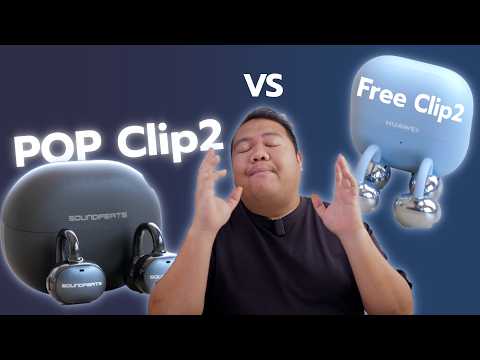 เปรียบเทียบหูฟัง Clip on ตัวท็อป vs ตัวคุ้ม! SoundPEATS POP Clip2 ชน HUAWEI FreeClip 2
