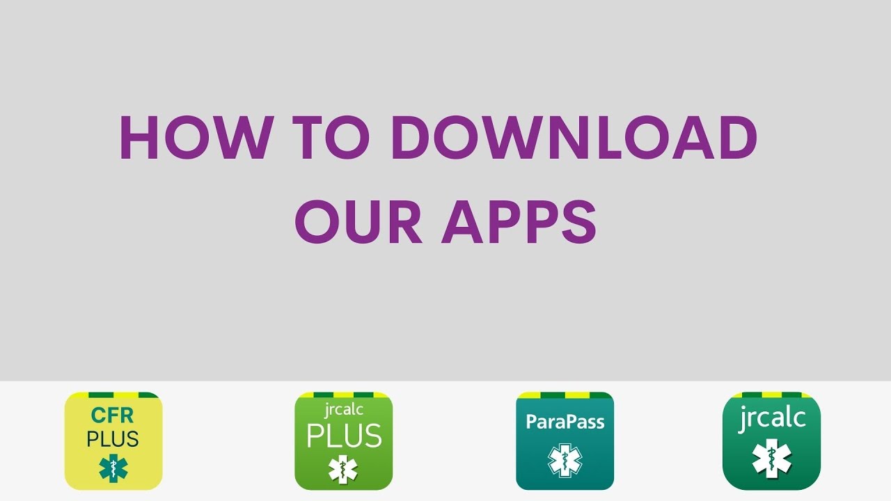 A Simple Guide on How to Download our Apps: JRCALC Plus, iCPG, ParaPass ...