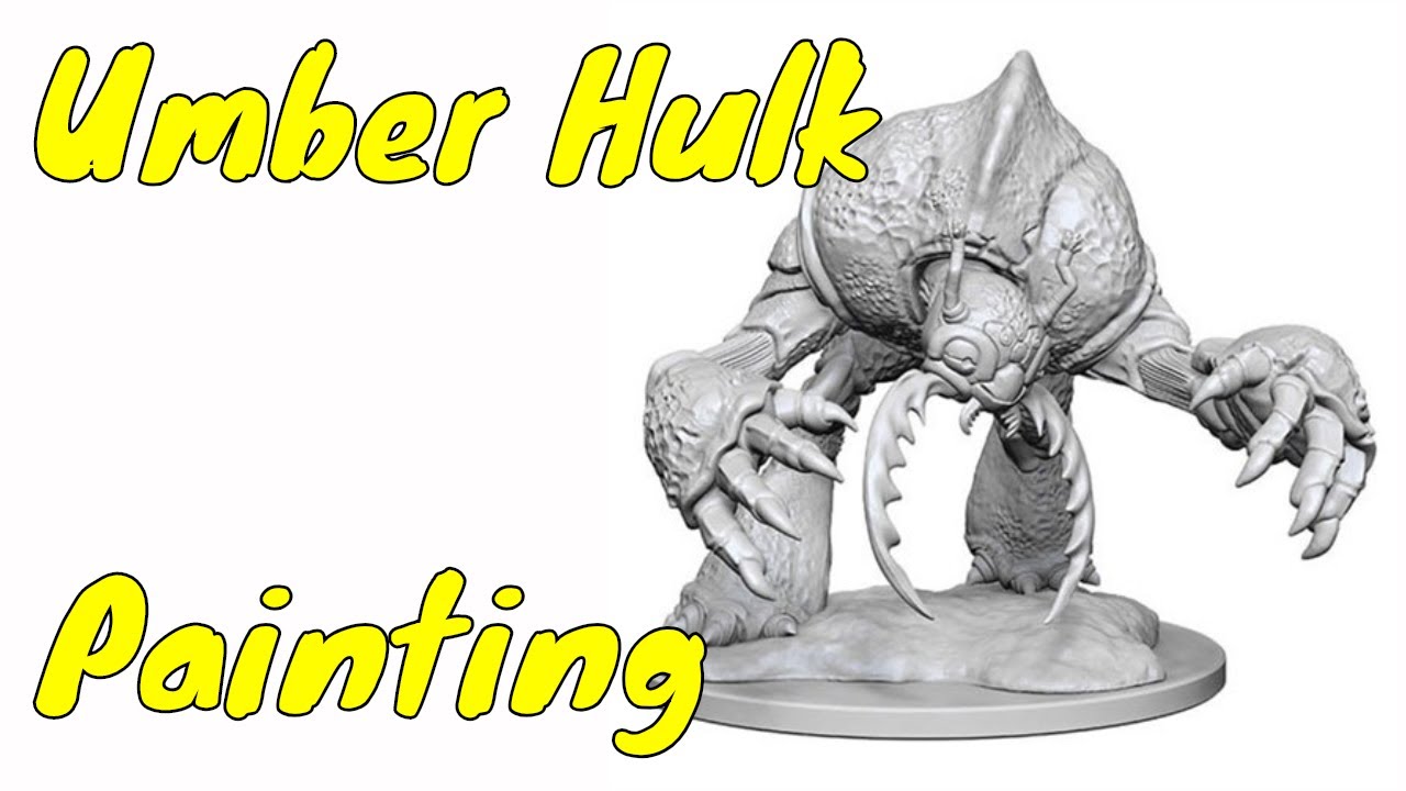Painting D&D Umber Hulk Miniature (Nolzur's) & Chat - YouTube