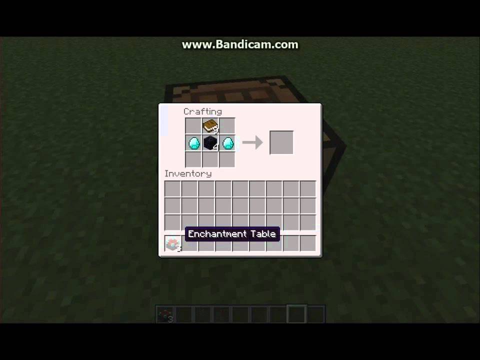Minecraft: how to build a Enchantment table - YouTube