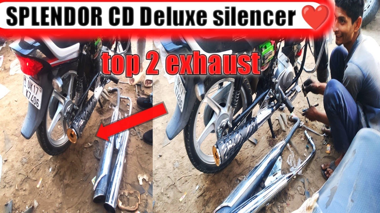 SPLENDOR CD Deluxe top 2 silencer testing 🔥👍 कौन सा साइलेंसर लगवाना ...