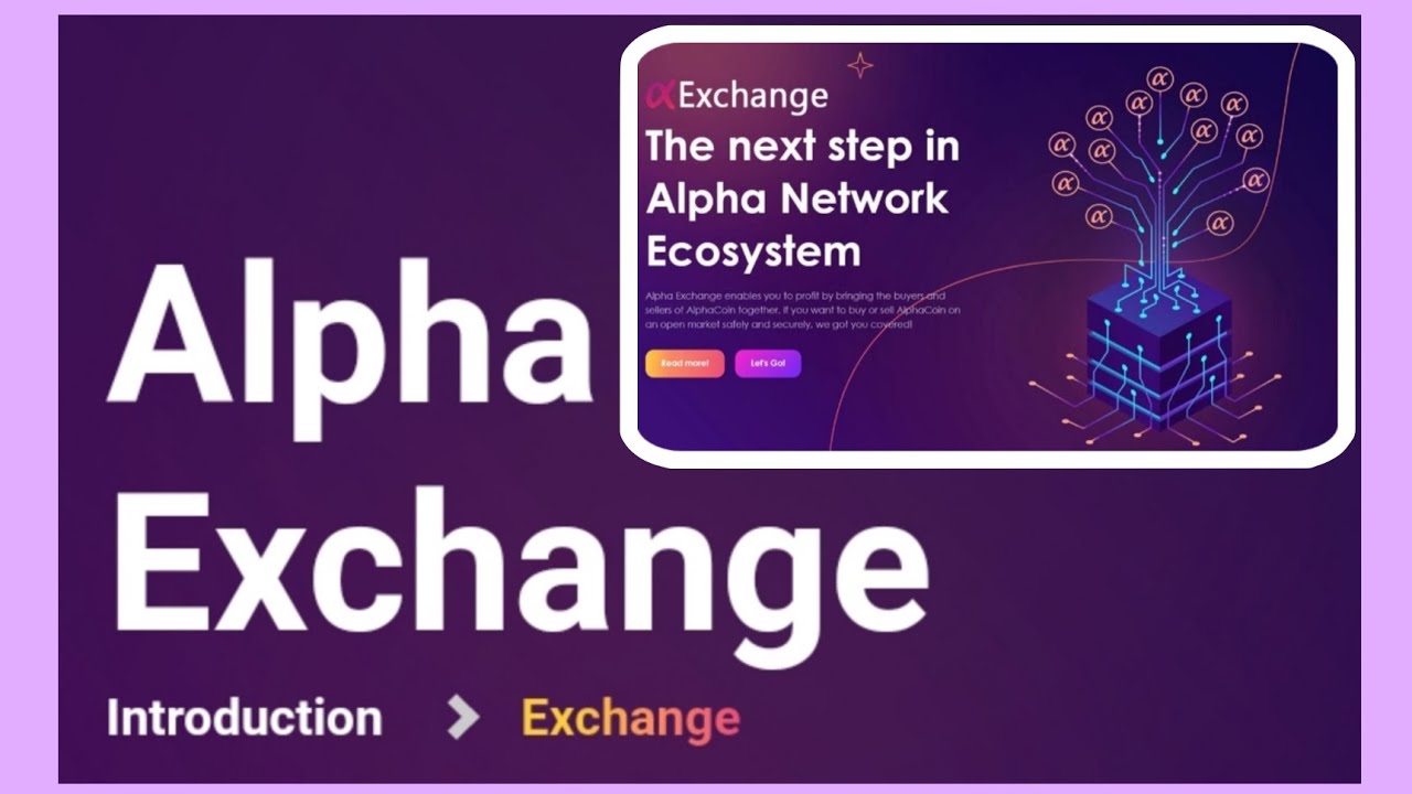 alpha exchange di aplikasi alpha network #alphaexchange - YouTube