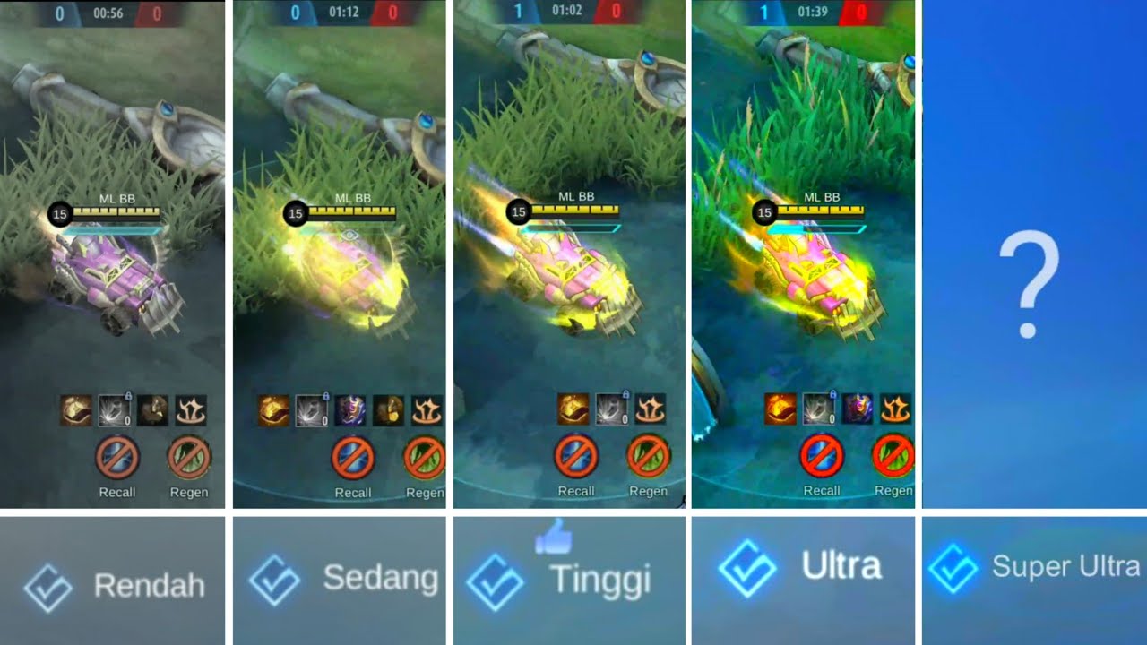 Mobile Legend Full Graphic Super Ultra | Smooth vs Medium vs High vs ...