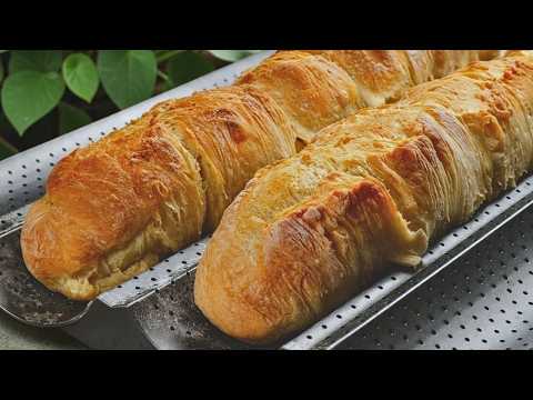 Her gün evde tereyağlı ekmek yapıyorum! Yoğurmaya gerek yok! Ev yapımı ekmek
