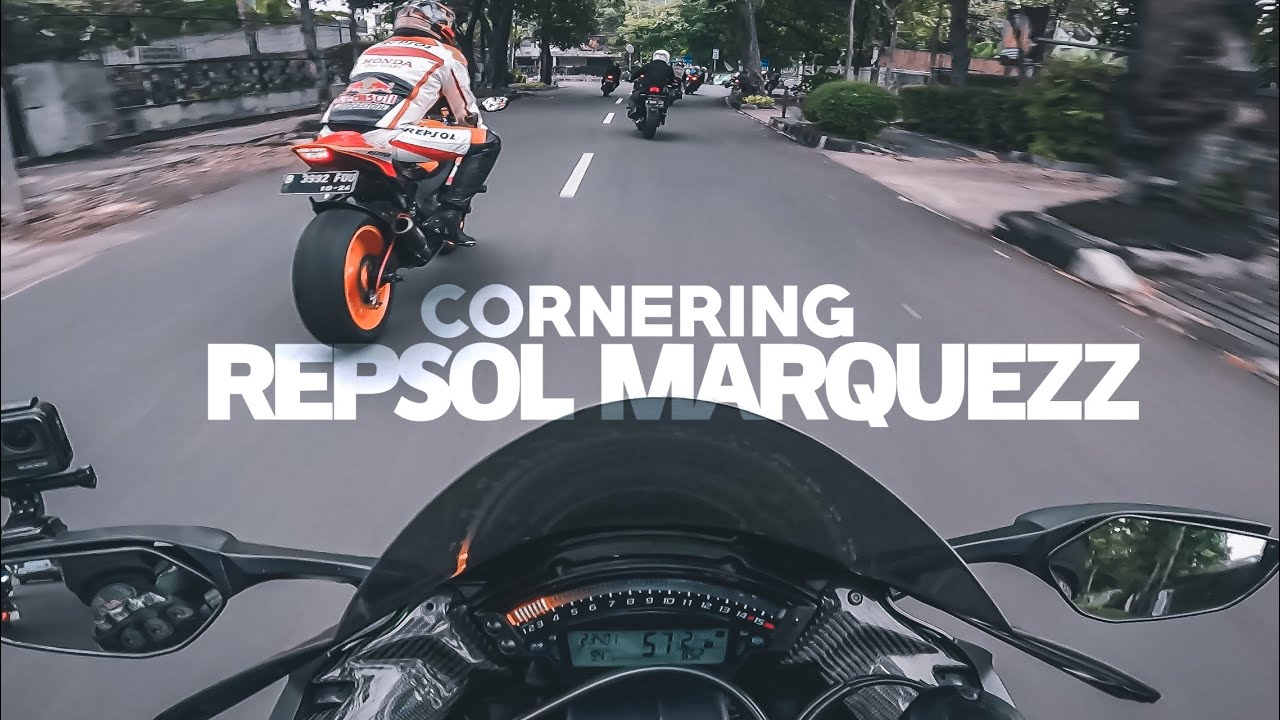 Ketemu Marquez Cornering Monasco !!! Hampir kepepet Mobil. - YouTube