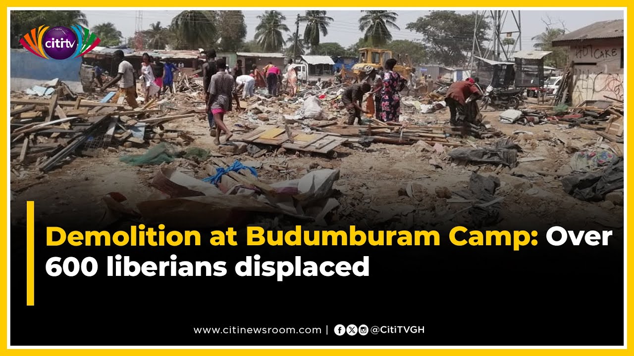 Demolition at Buduburam Camp: Over 600 Liberians displaced - YouTube