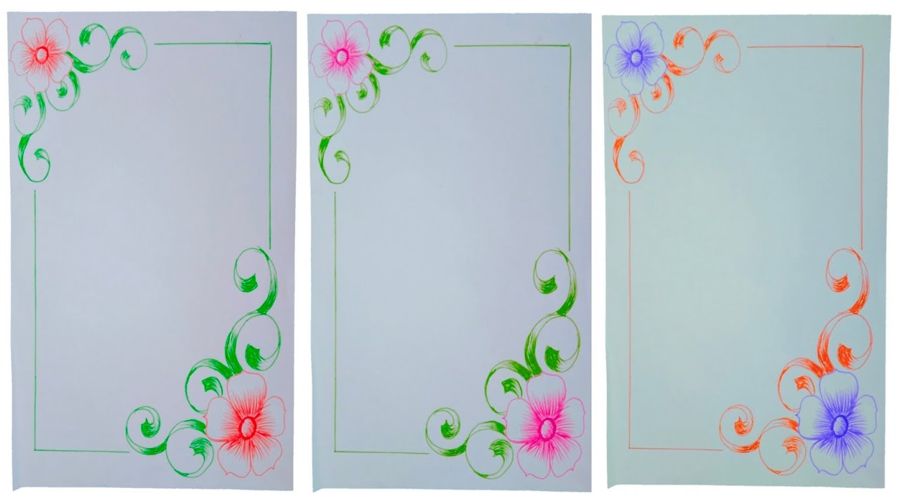 BORDER DESIGN || BORDER DESIGNS FOR PROJECT || PROJECT WORK DESIGN ...