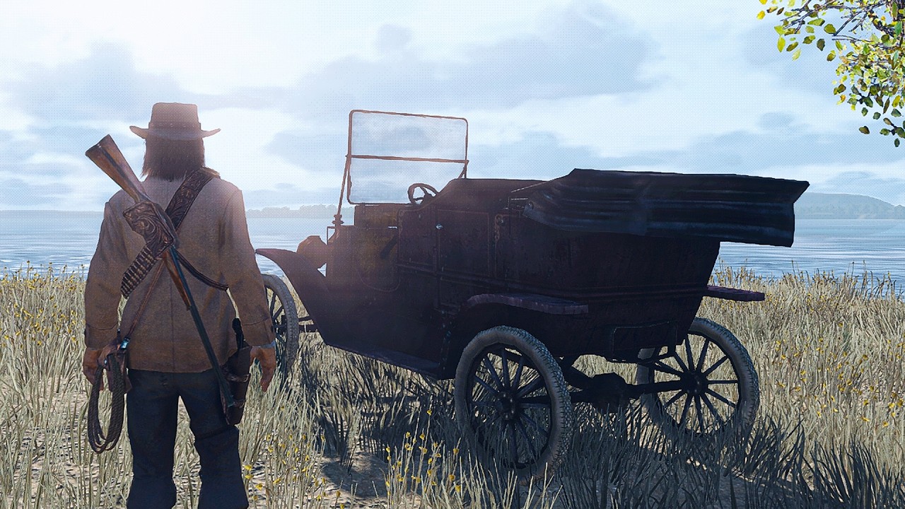 Apparently you can drive cars now in rdr1 pc... - YouTube