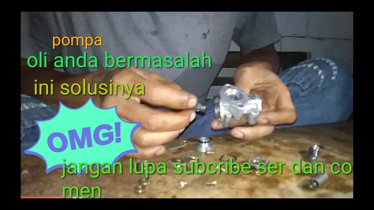 Mengatasi pompa oli satria 2 tak#pompa oli#ooli bocor#pompa oli satria ...
