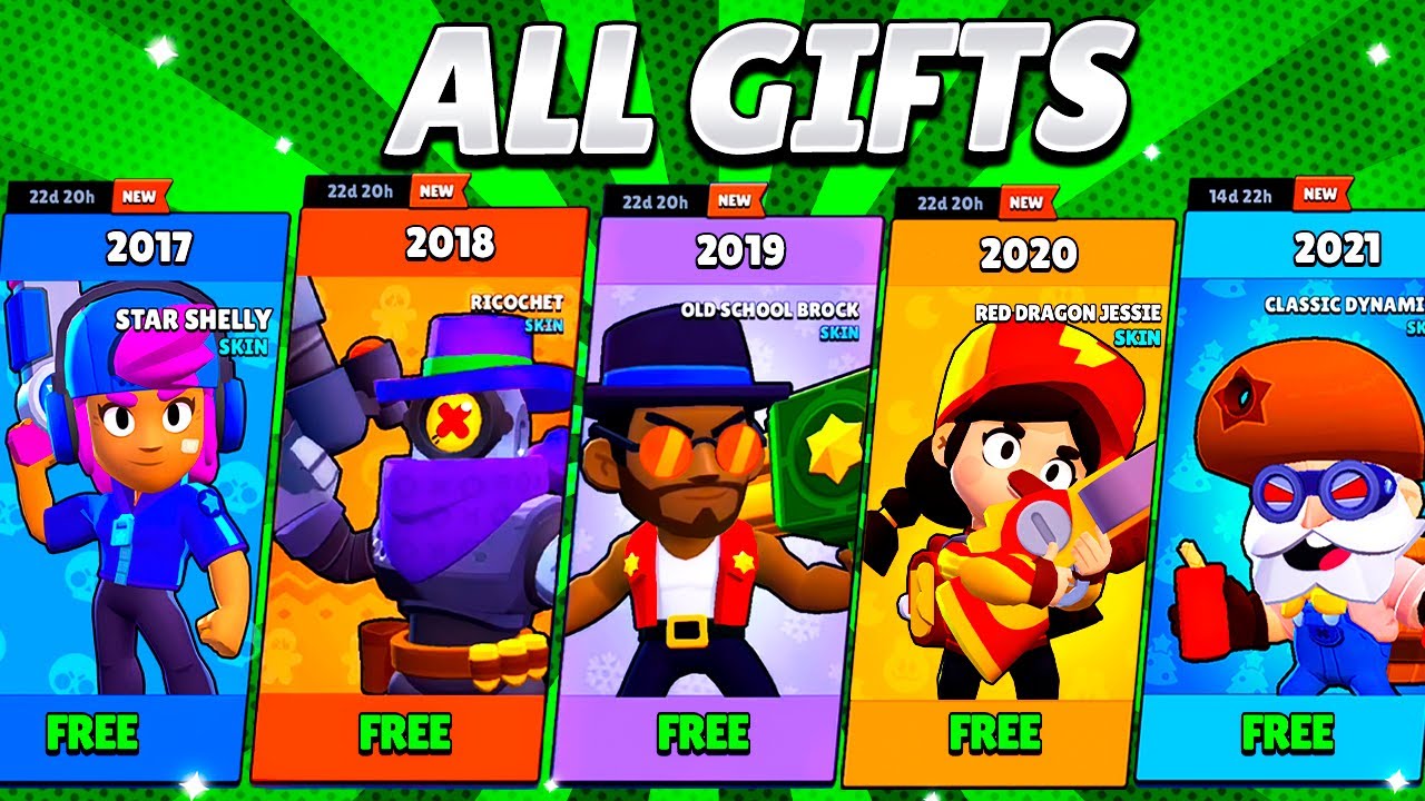 All Gifts Brawl Stars🎁(2017-2021) - YouTube