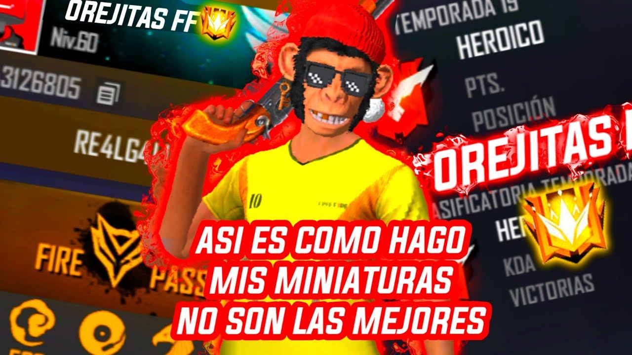 ASI AGO MIS MINIATURAS EL MAS INEXPERTO MINIATURAS DE FREE FIRE//2021 ...