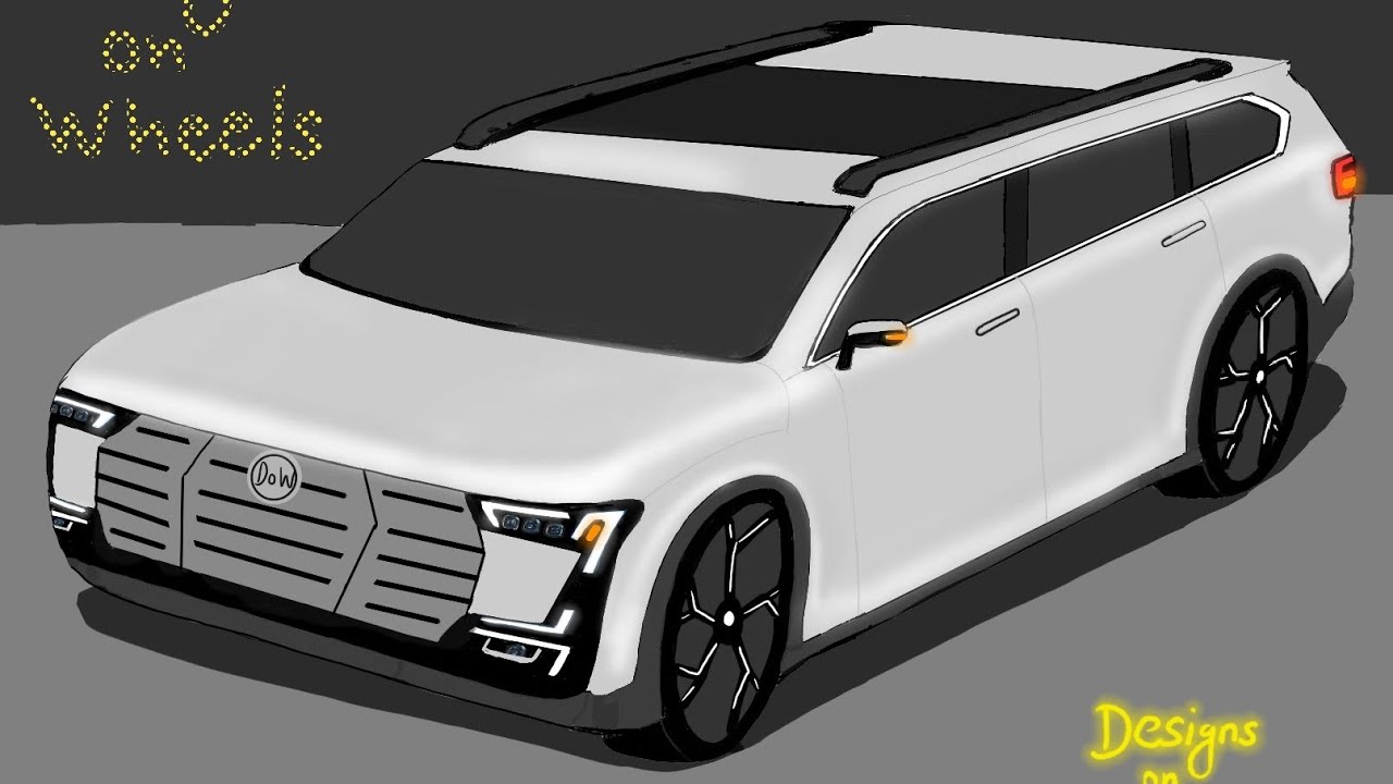 How to Draw an SUV Car | Easy Step-by-Step Tutorial | DESIGNS ON WHEELS ...
