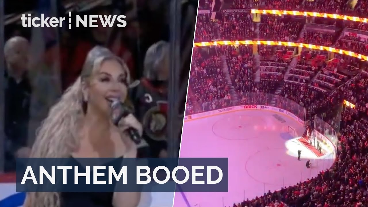 Canadians Boo U.S. Anthem After Trump’s 25% Tariff on Canada - YouTube