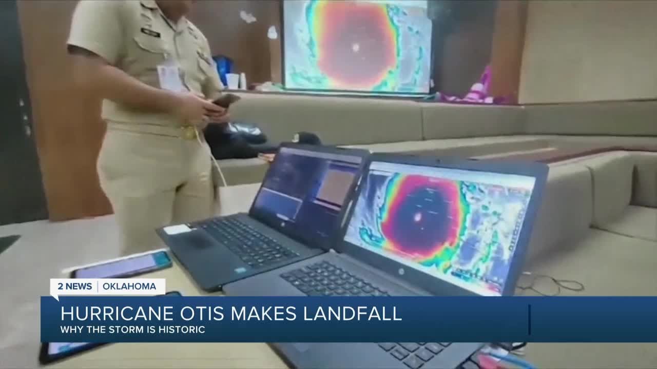 Historic hurricane Otis makes landfall - YouTube