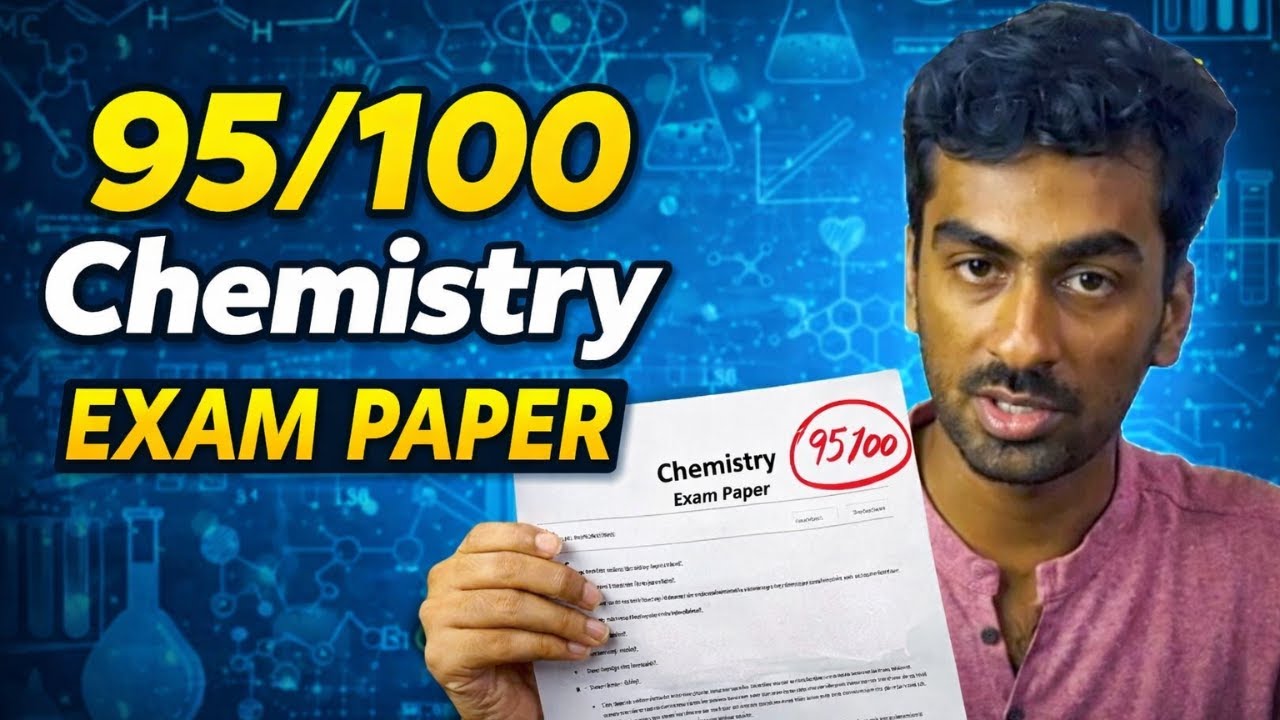 Chemistry Exam Paper 95/100 🔥 | 12th STD Board Exam | Topper Answer ...