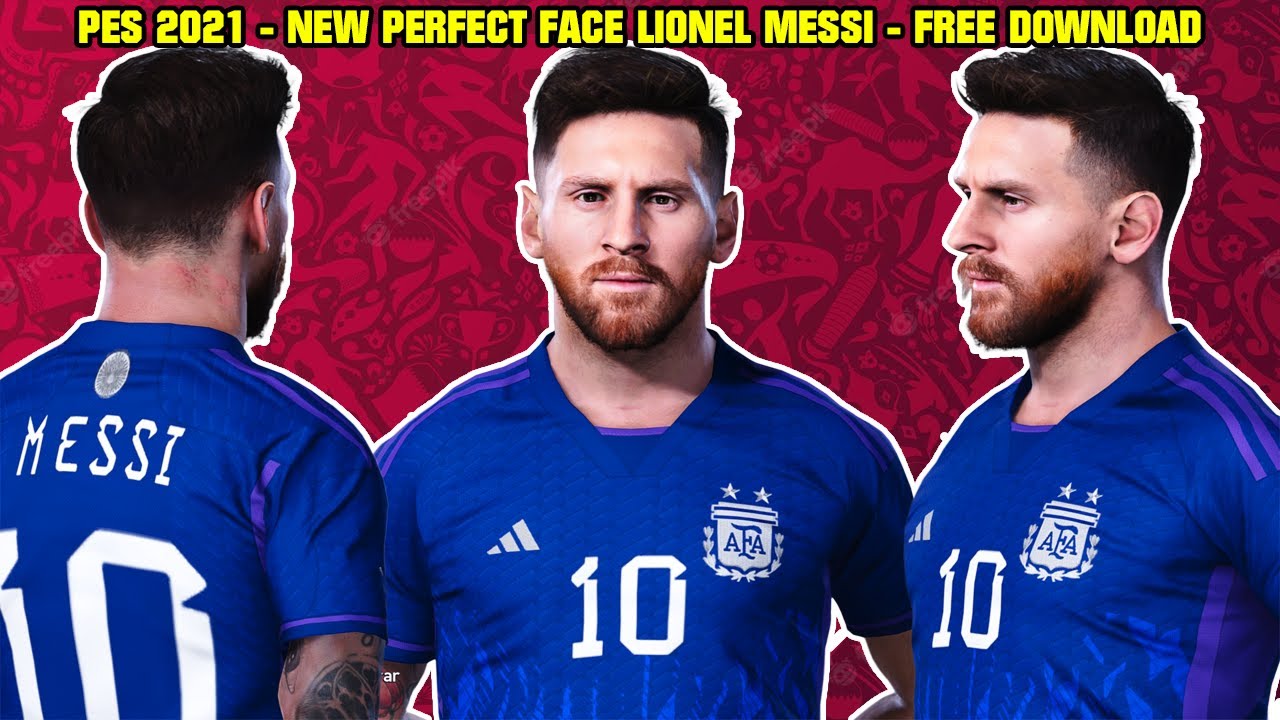 PES 2021 - PERFECT FACE LIONEL MESSI By: Valentinlgs10 - Somente PC ...