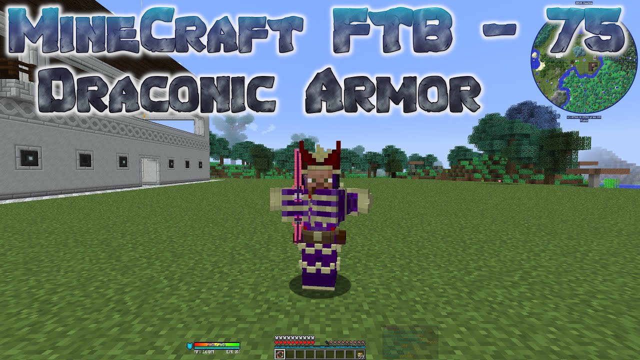 MineCraft FTB - 75 - Draconic Armor and Bow - YouTube