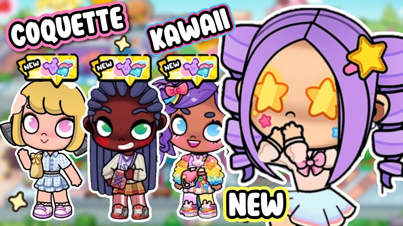 NEW **COQUETTE + KAWAII OUTFITS** IN AVATAR WORLD 🎀🤍 - YouTube