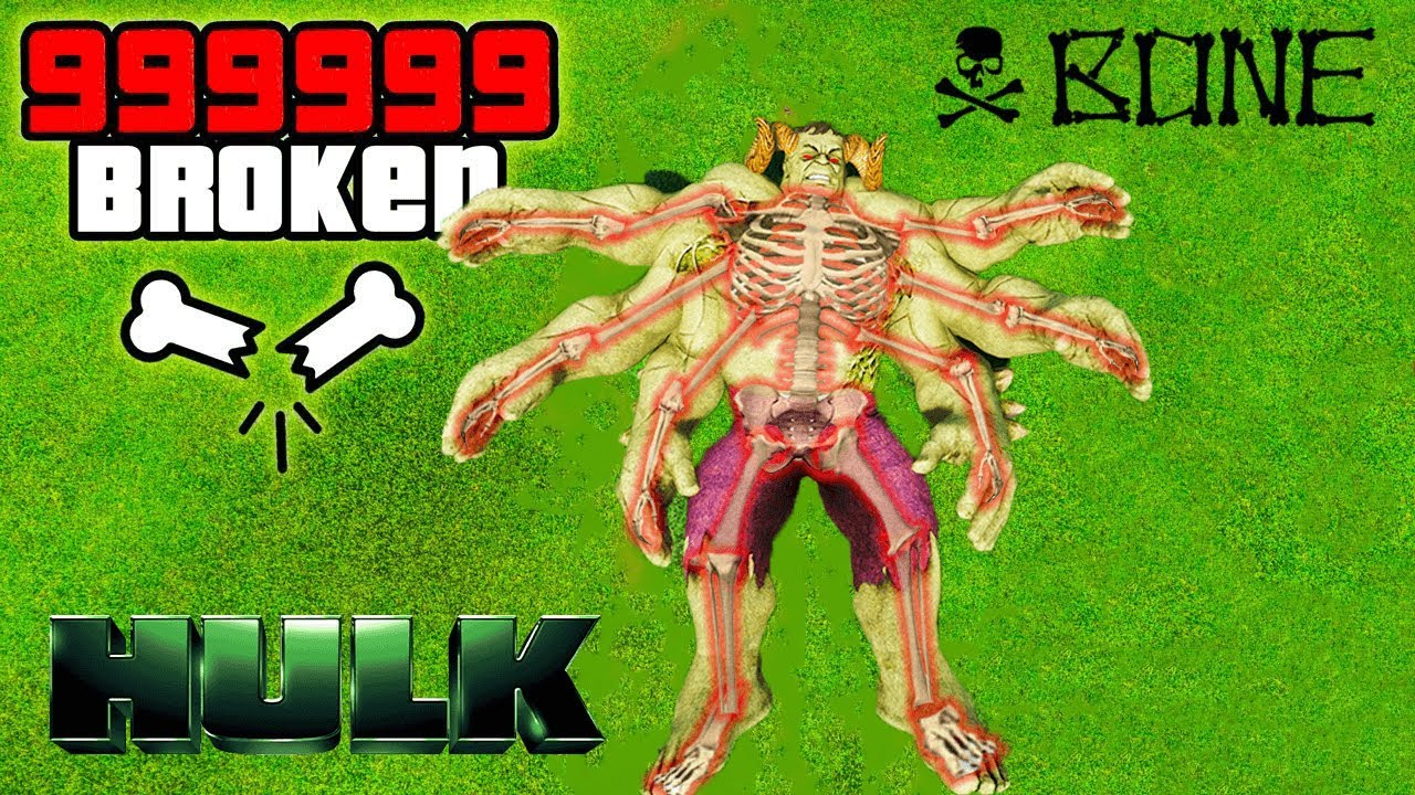 FRANKLIN: Breaking EVERY BONE As 6 ARM HULK In GTA V ! ( GTA 5 mods ...