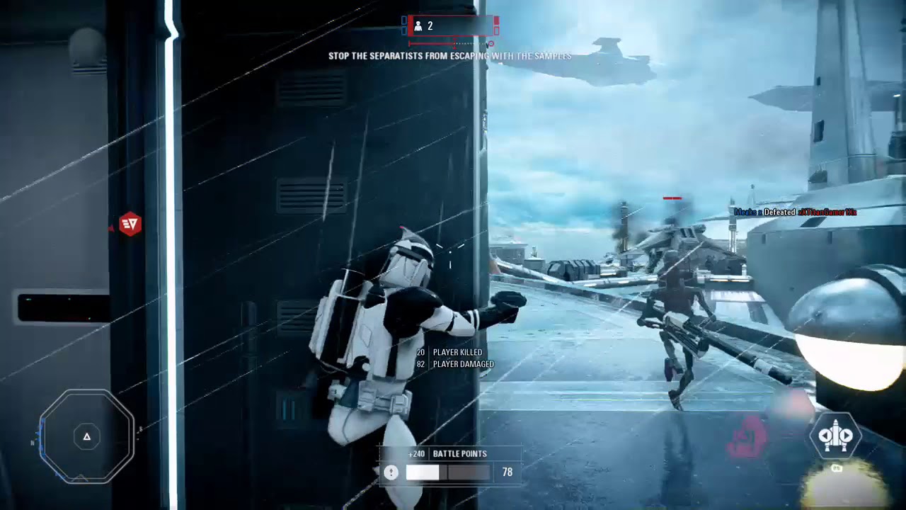 STAR WARS Battlefront II Aerial Defensive Play - YouTube